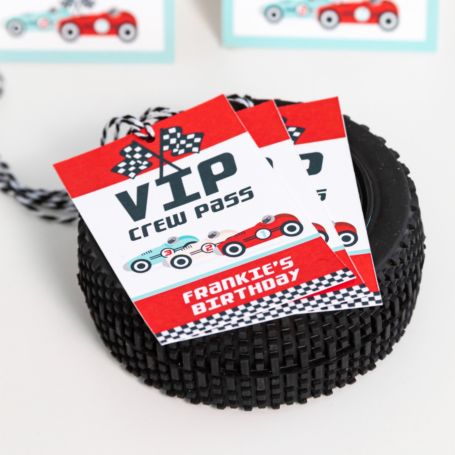 Personalized Race Car VIP Passes for Kids | Custom VIP Passes for Race ...