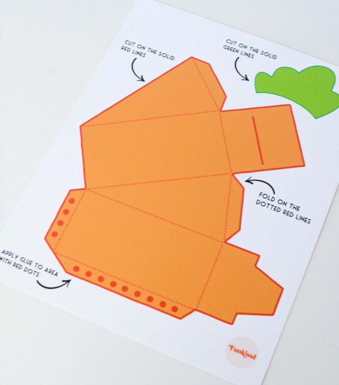 Printable Easter Carrot Box Activity Template Easter Instant | Etsy Canada