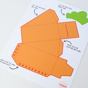 Printable Easter Carrot Box Activity Template, Easter Instant Download ...