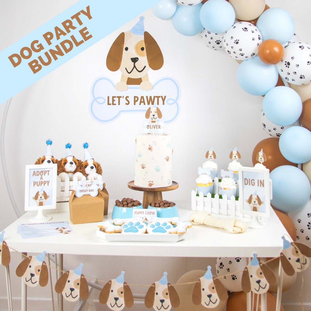 Dog Party Bundle Adopt Puppy Adopt Puppy Decor Puppy Decor - Etsy