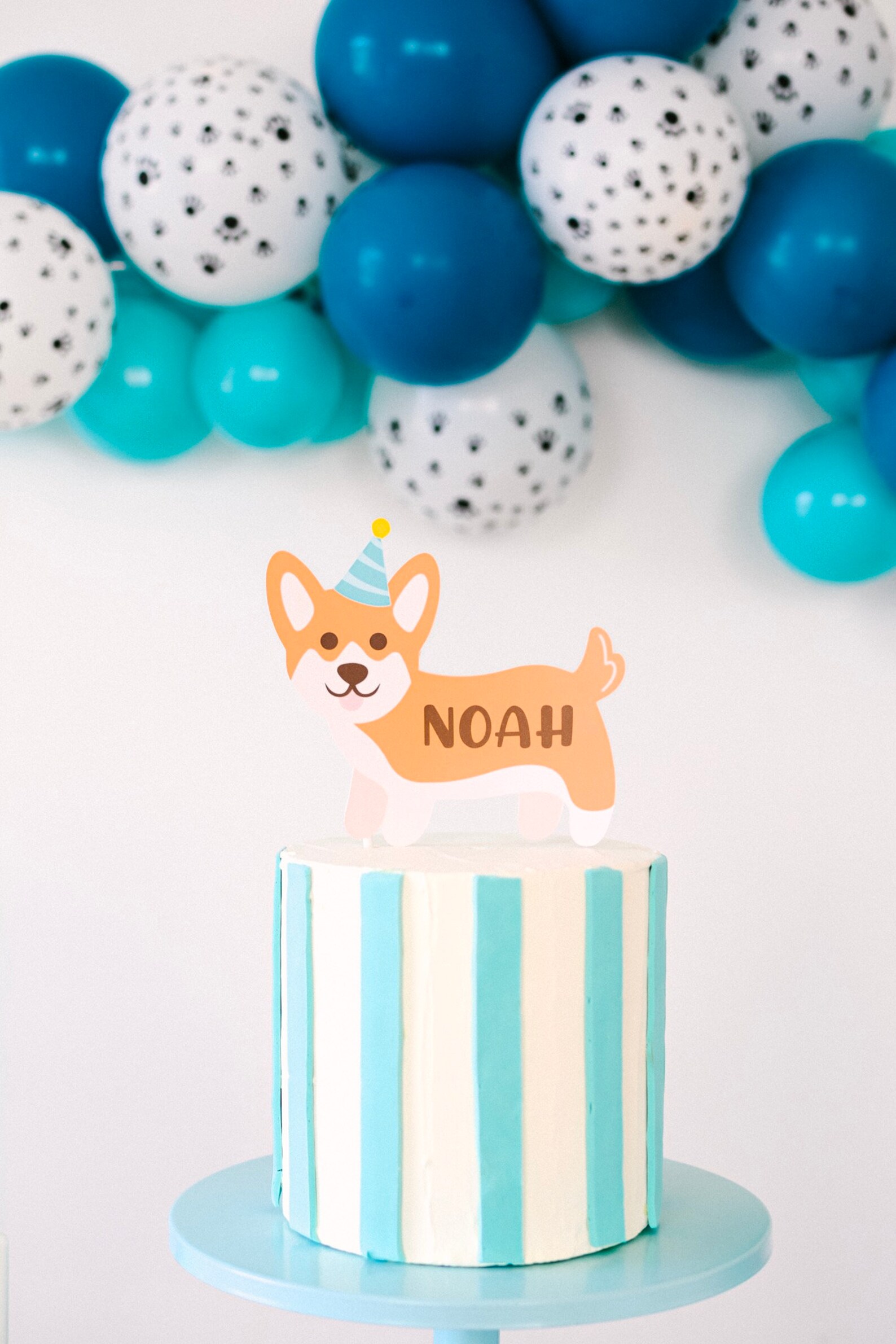 Corgi Cake Topper, Dog Cake Topper, Dog Birthday Party, Puppy Birthday ...