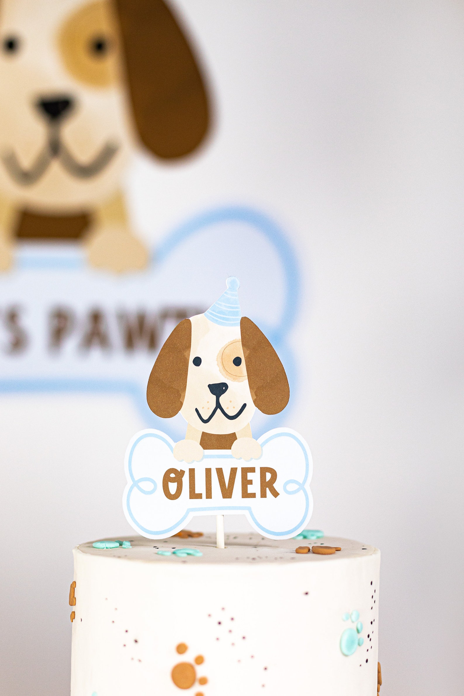 Personalized Puppy Dog Cake Topper Adopt Puppy Decor Dog - Etsy