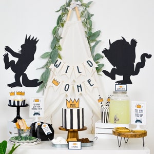 Wild Things Cupcake Toppers, Where the Wild Things Are, Wild One ...