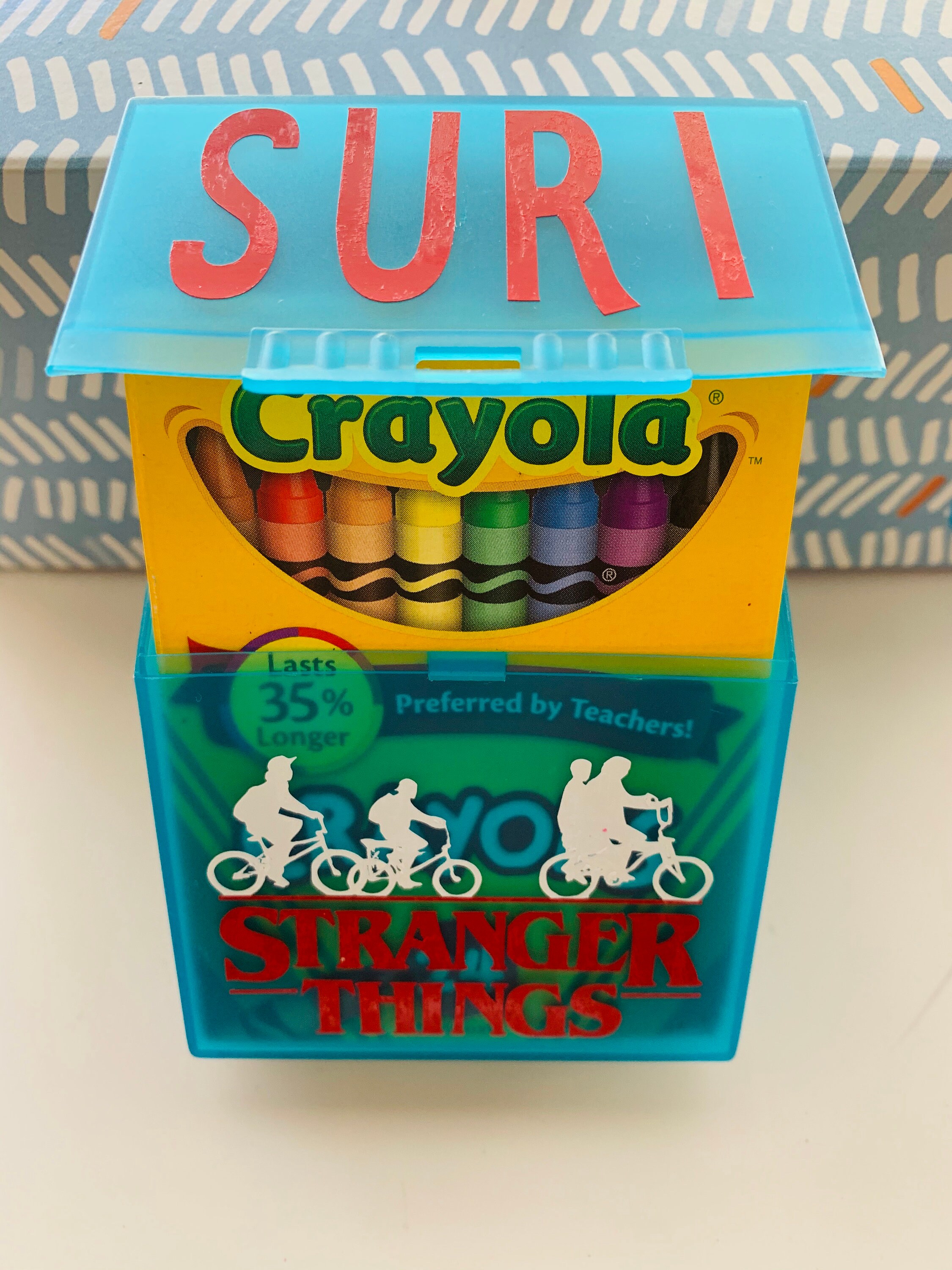 Personalized Crayon Box Crayon Box Holder School | Etsy