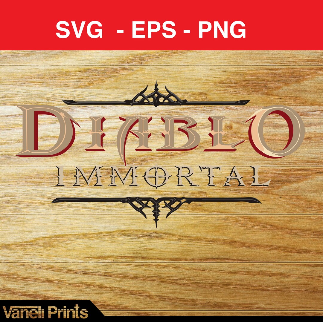 Diablo Immortal Logo Icon Svg, Png, Eps, Sublimation, Laser Etching ...