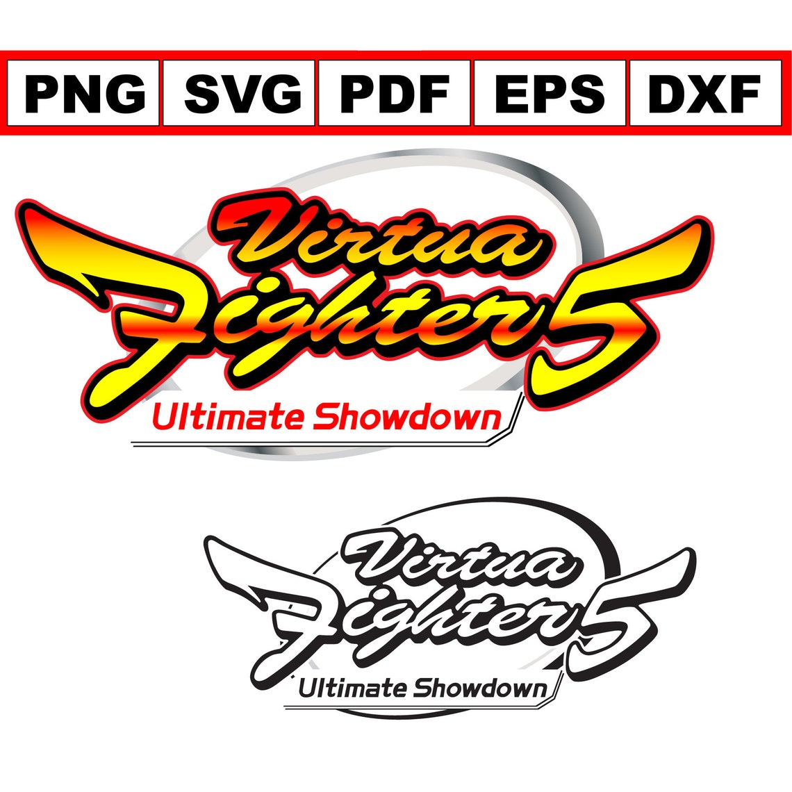 Virtua Fighter Classic Logo Vector svg png dxf eps pdf | Etsy