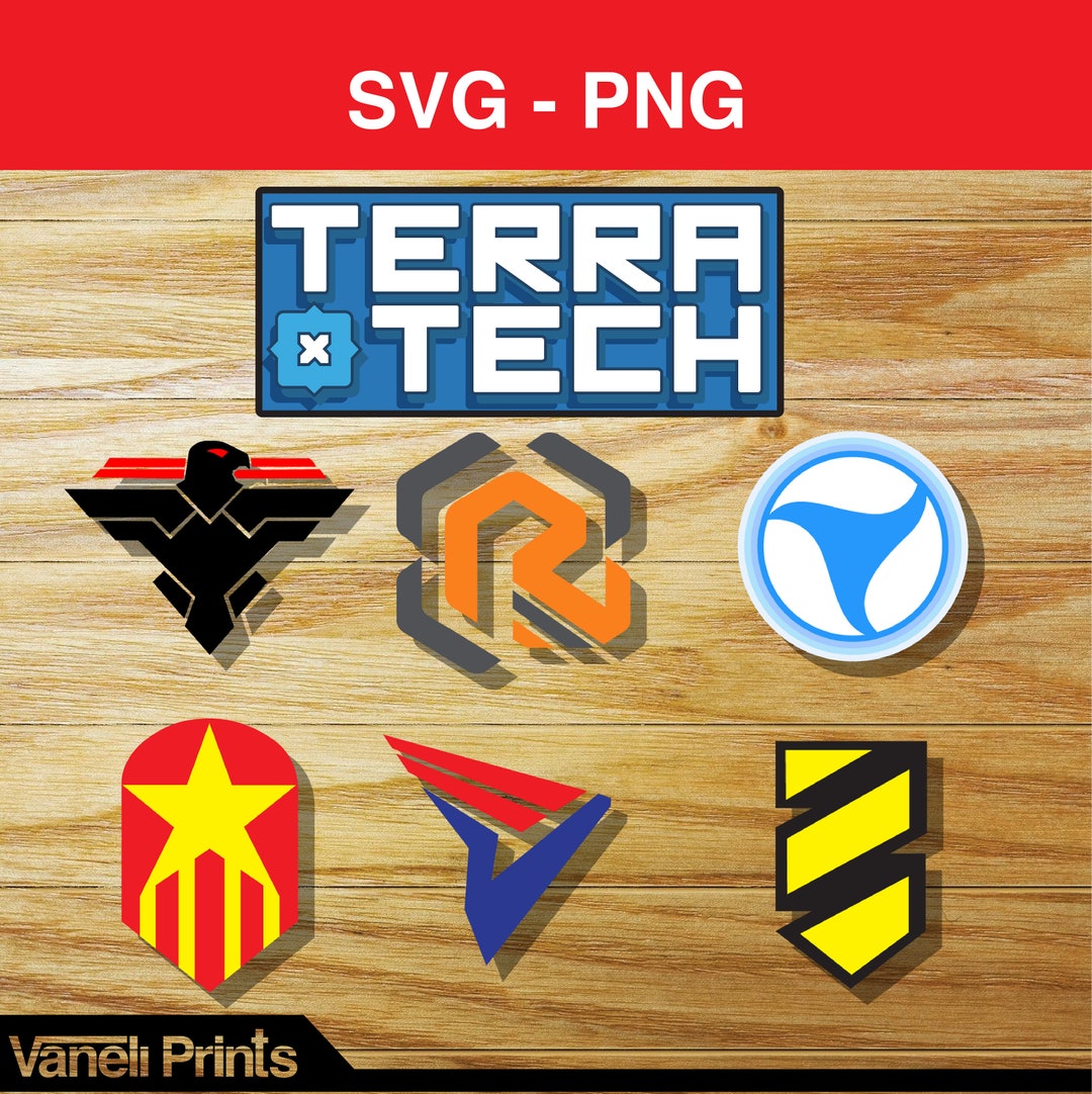 Terratech Icons Png Svg Digital File for Sublimation, Screen Printing ...