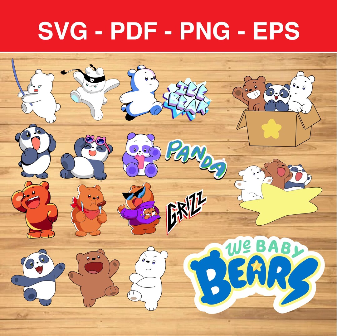 We Baby Bears SVG: Printable Clipart for Sublimation (digital Download ...