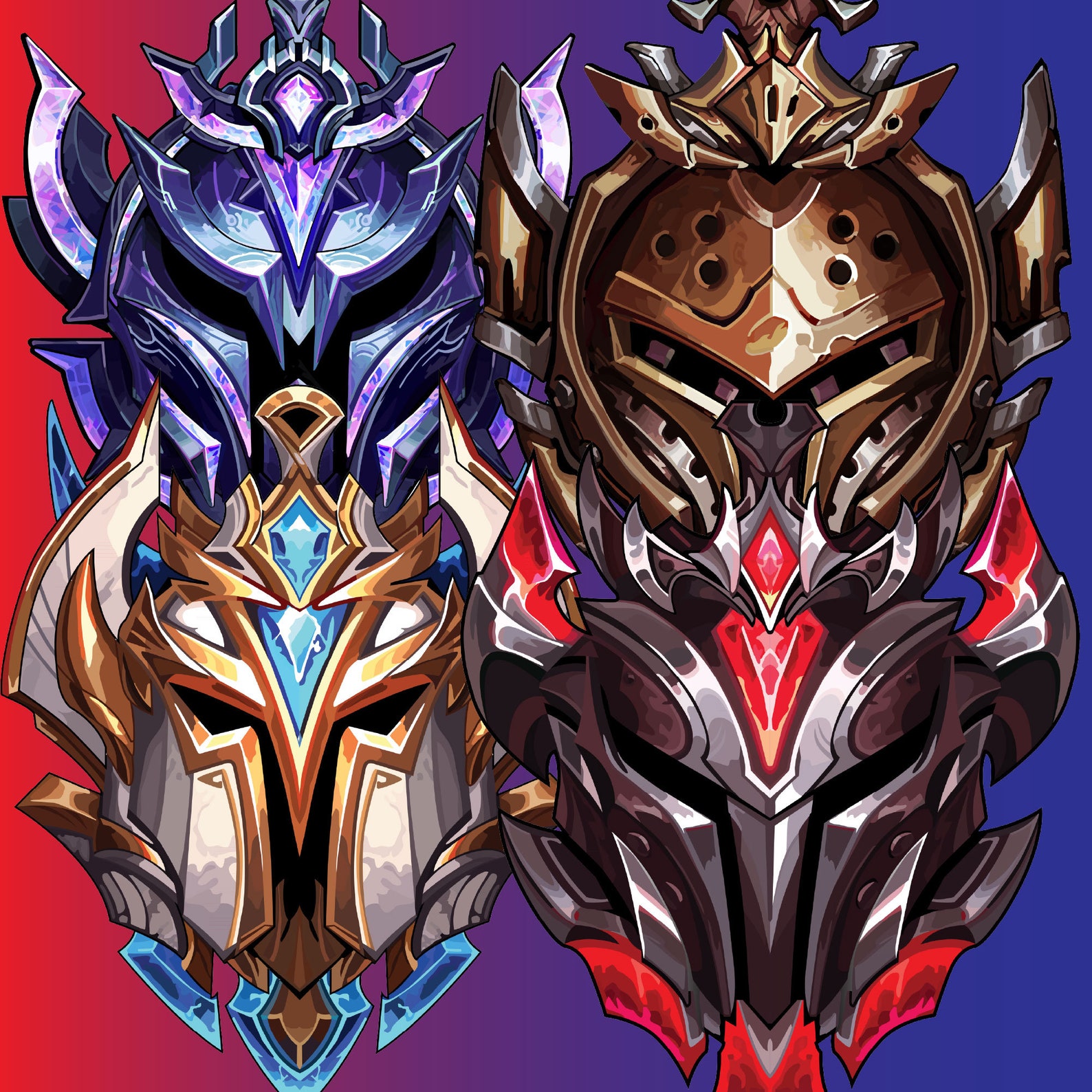 League of Legends Vector Rank Icons, Complete Set in Pdf, Svg, Png, Ai ...