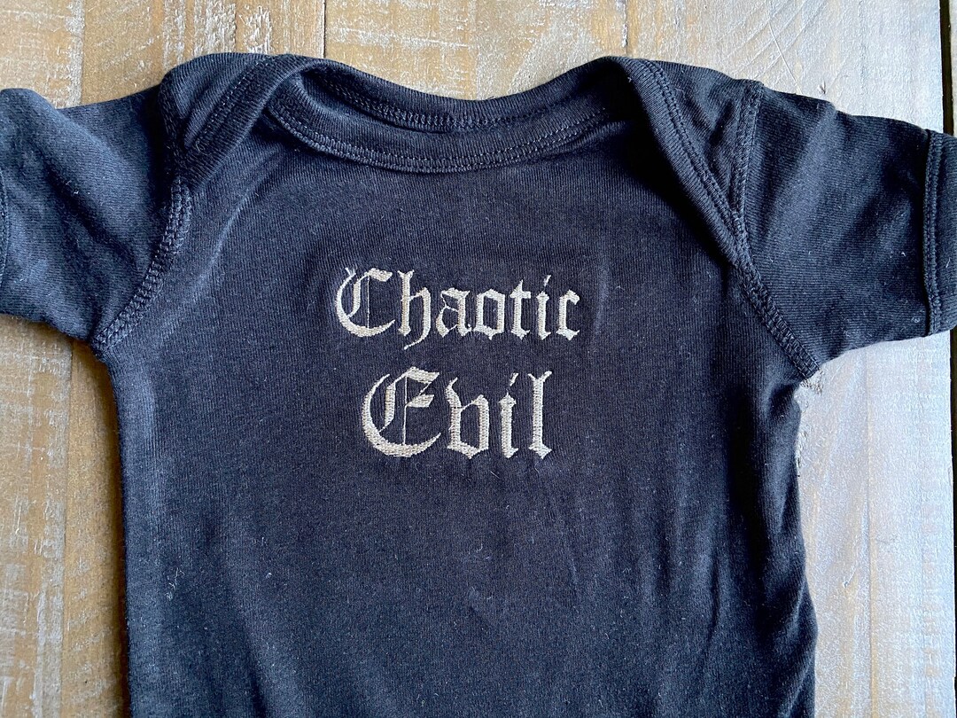 Chaotic Evil Baby Bodysuit - Etsy