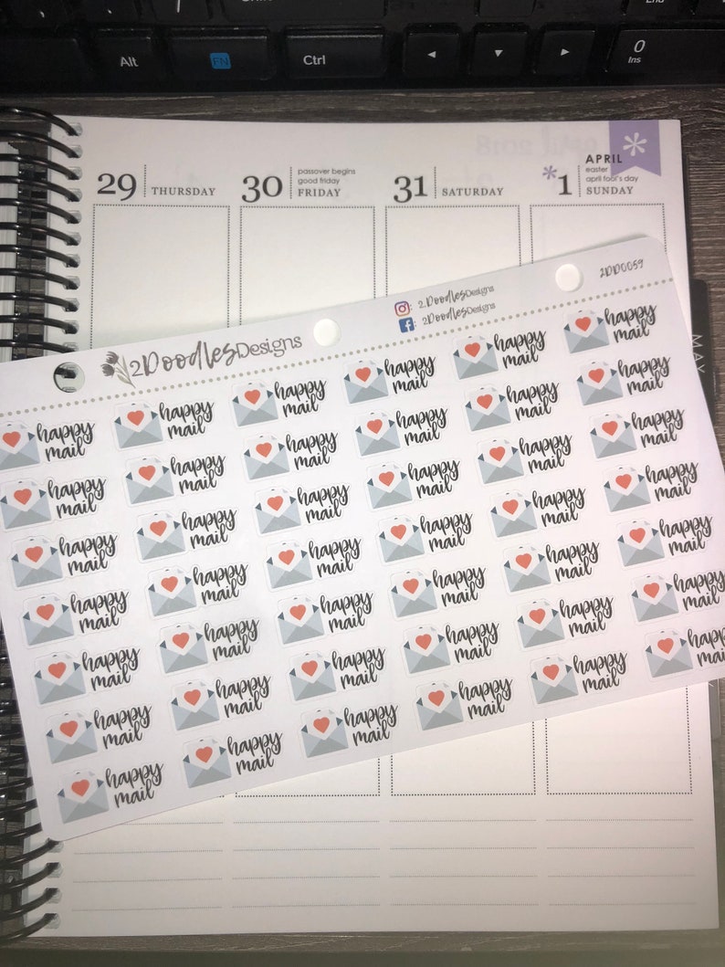 Happy Mail Stickers Shopping Sticker Hobby Sticker Erin | Etsy