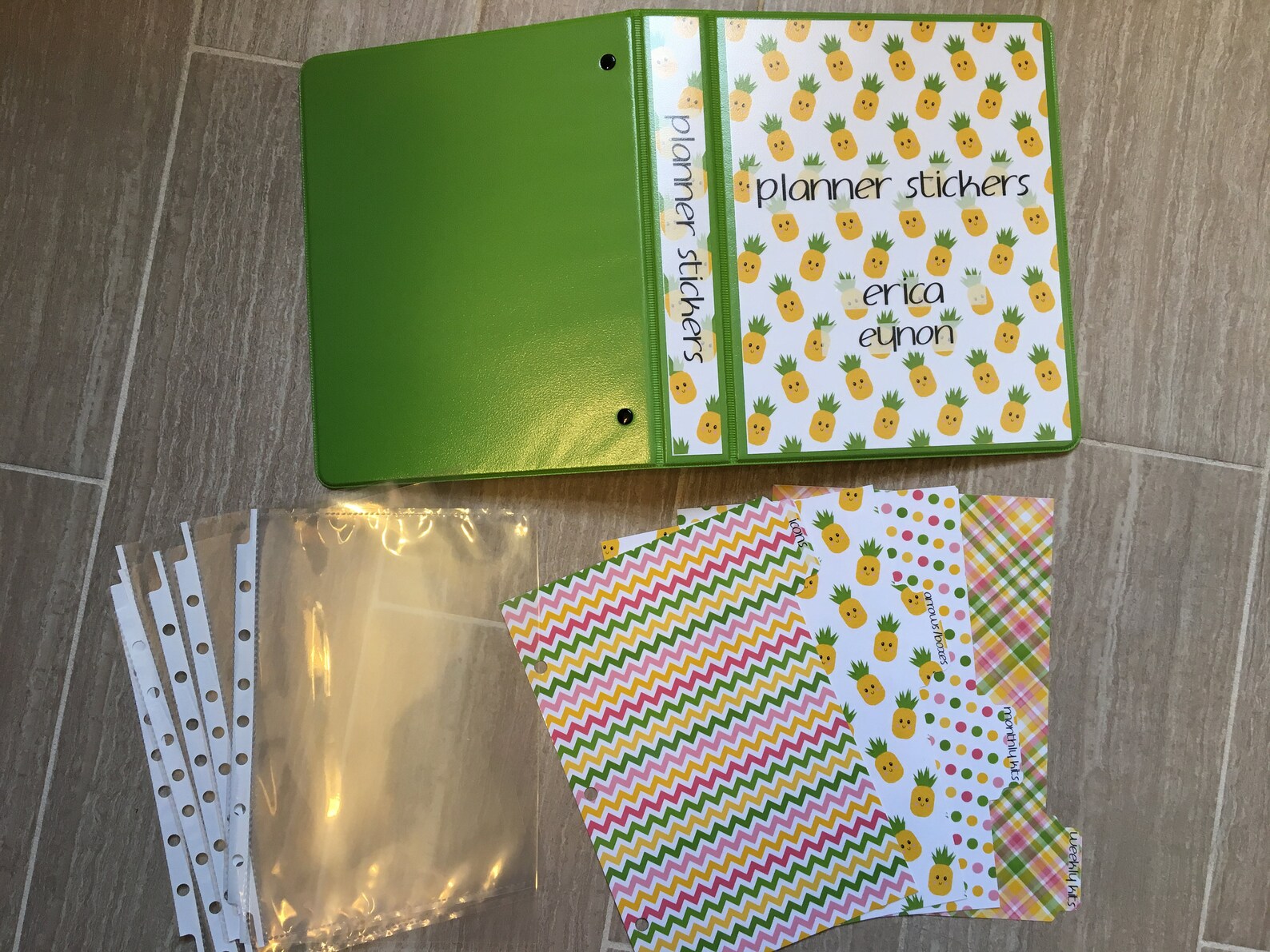 Planner Sticker Binder Set Mini Binder Dividers Mini | Etsy