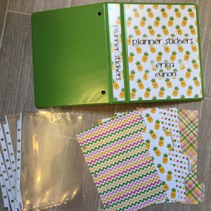Planner Sticker Binder Set Mini Binder Dividers Mini Binder Cover ...