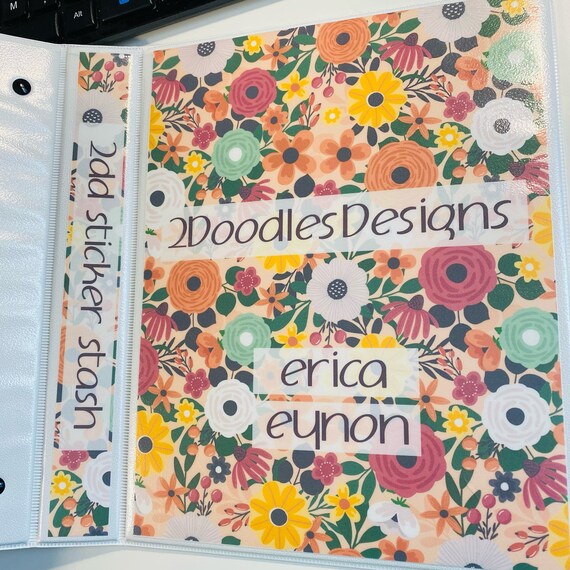 Planner Sticker Binder Cover Personalized Binder Cover | Etsy