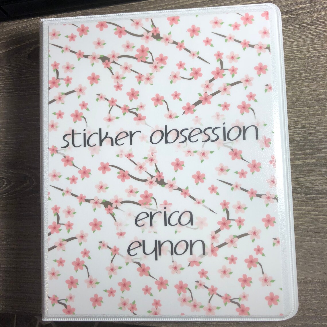 Planner Sticker Binder Cover Personalized Binder Cover | Etsy