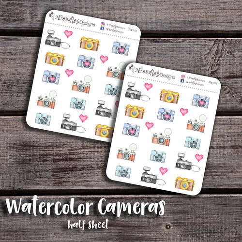 Camera Planner Stickers Photography Stickers Photoshoot - Etsy