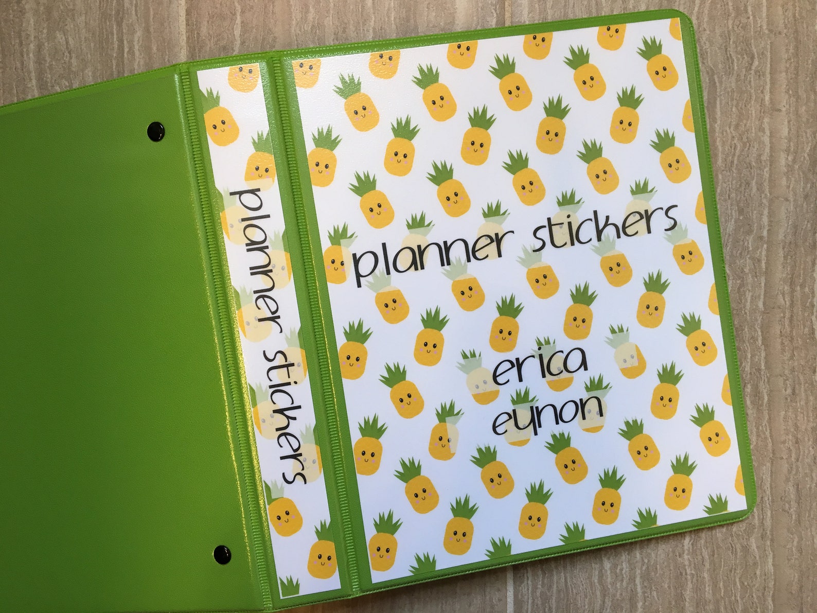 Planner Sticker Binder Cover Personalized Binder Cover - Etsy