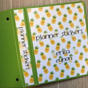 Planner Sticker Binder Cover Personalized Binder Cover - Etsy