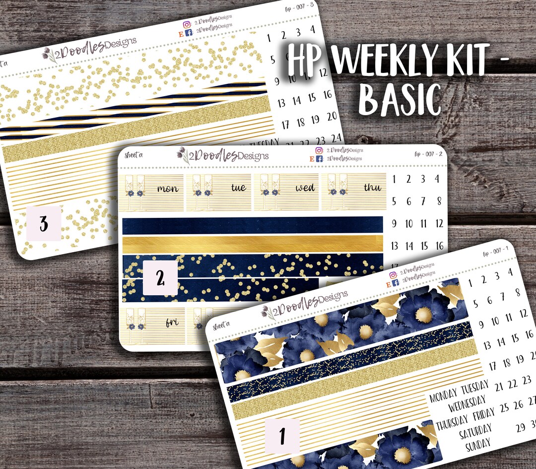 Weekly Sticker Kit Cheers Sticker Kit Celebration Sticker Kit HP ...