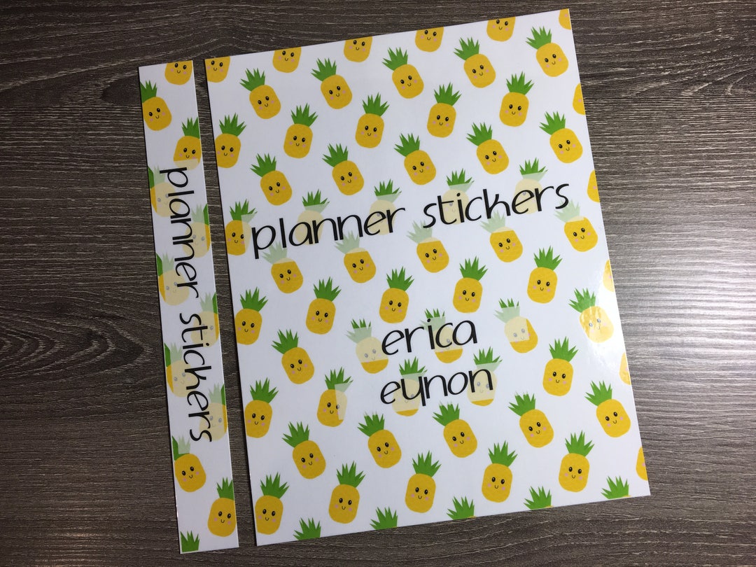 Planner Sticker Binder Cover Personalized Binder Cover - Etsy