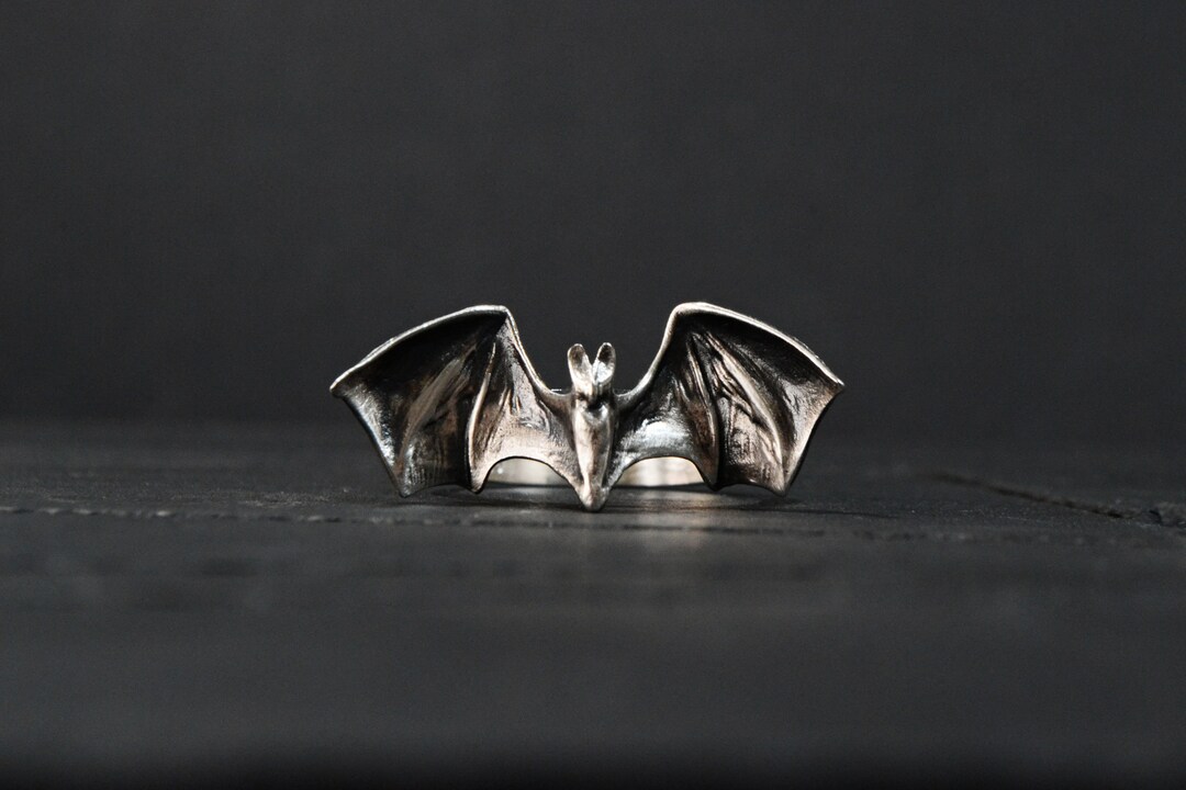 Vampire Bat Ring 925 Silver Gothic Bat Ring Vampire Witch Goth Bat ...