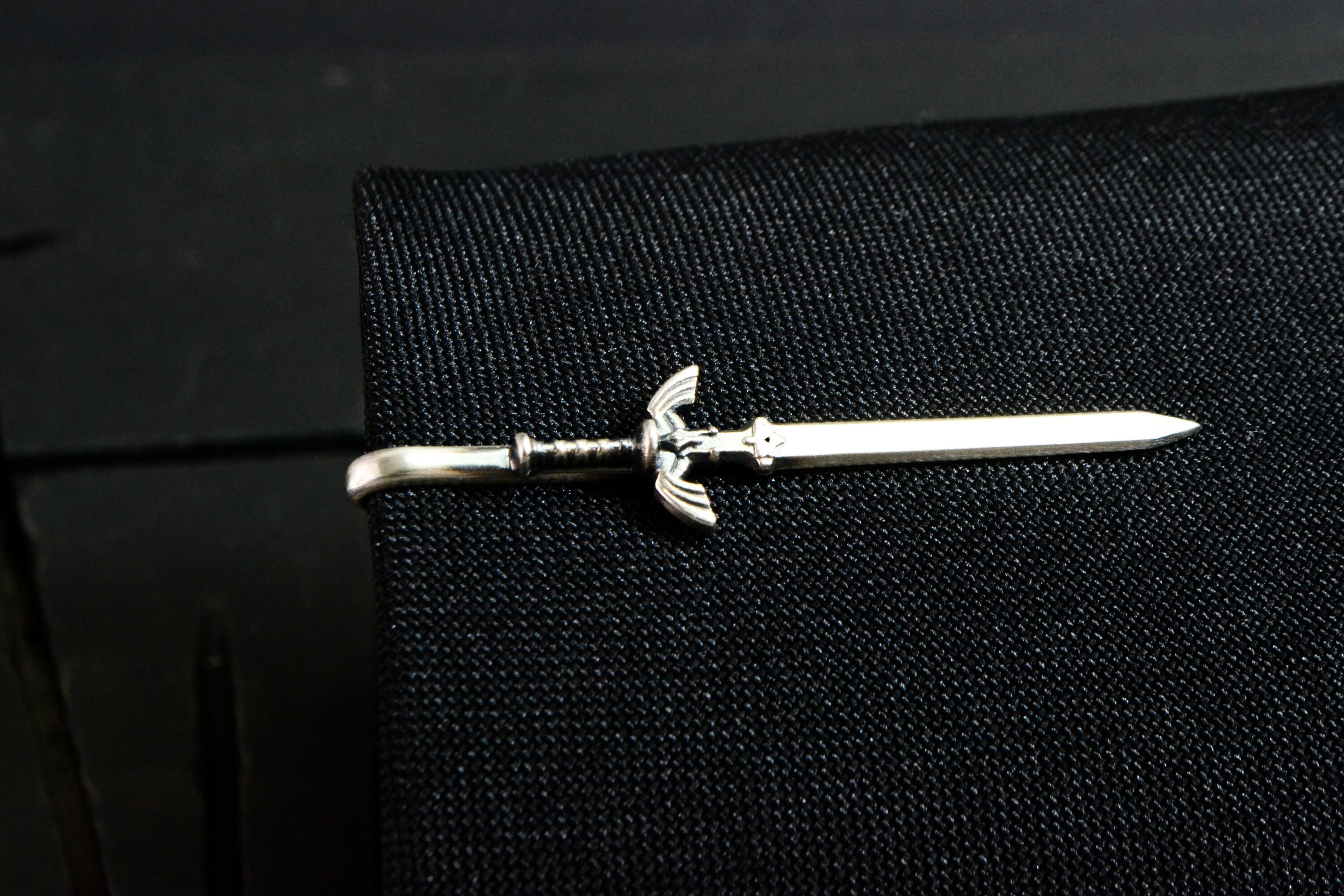 Zelda Master Sword Tie Clip Zelda Geek Nerd Mens 925 Silver Cufflinks ...