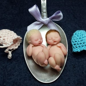 Two miniature babies miniature babies ooak mini babies | Etsy