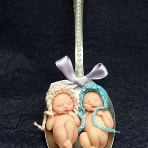 Two miniature babies miniature babies ooak mini babies | Etsy