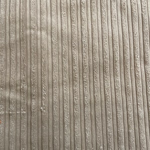 Tan Beige Colored Corduroy Fabric Piece 26w X 20l, Cotton Fabric ...