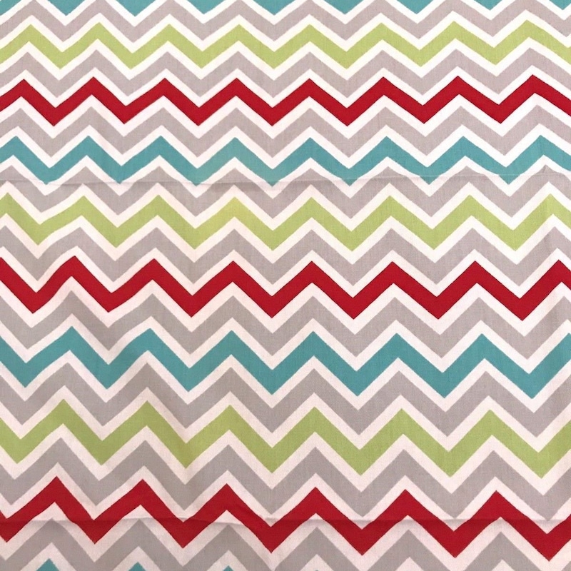 Blue Chevron Fabric - Etsy