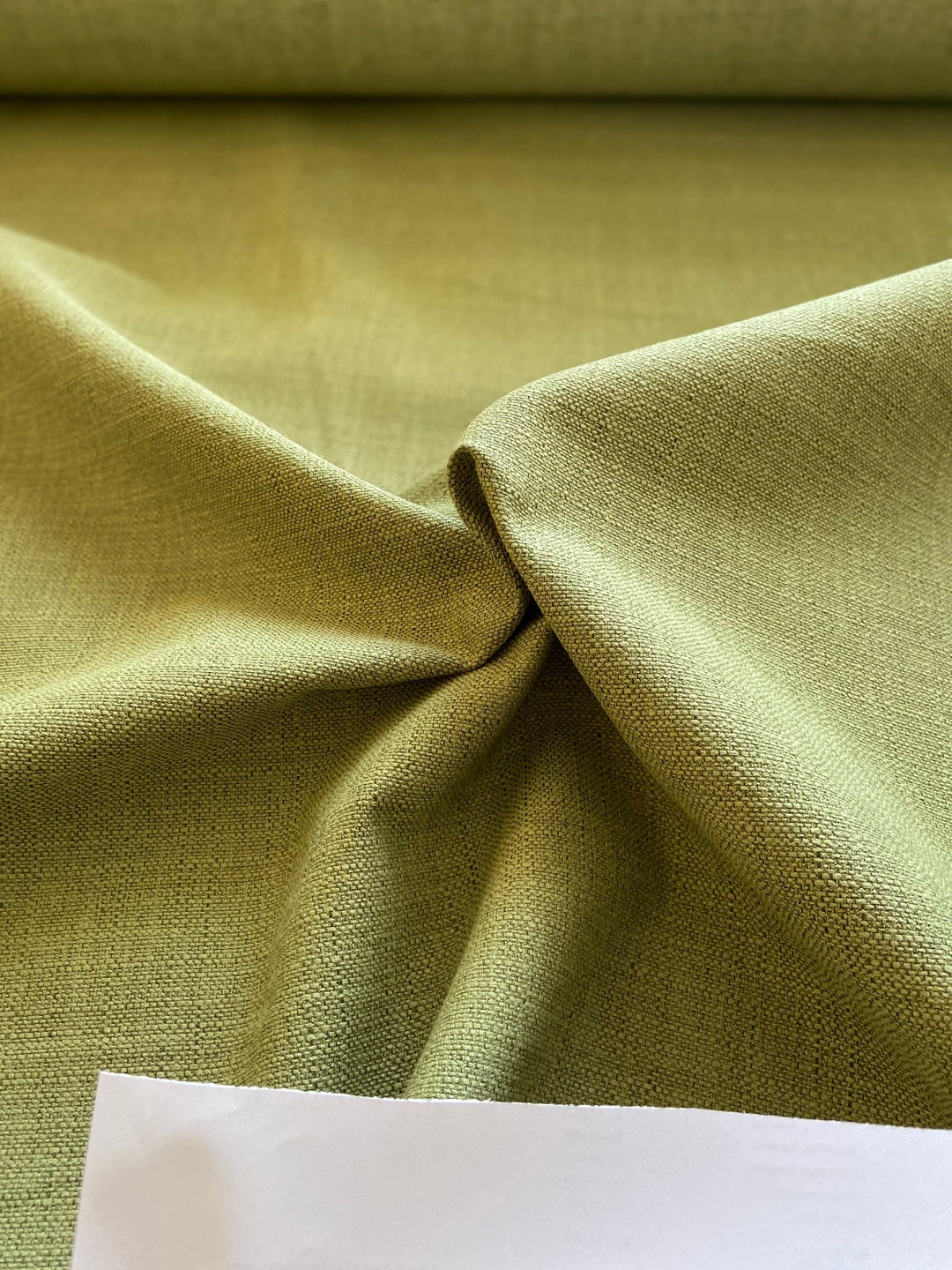 Modern Textured Woven Pistachio Green Fabric, Home Decor, Upholstery ...