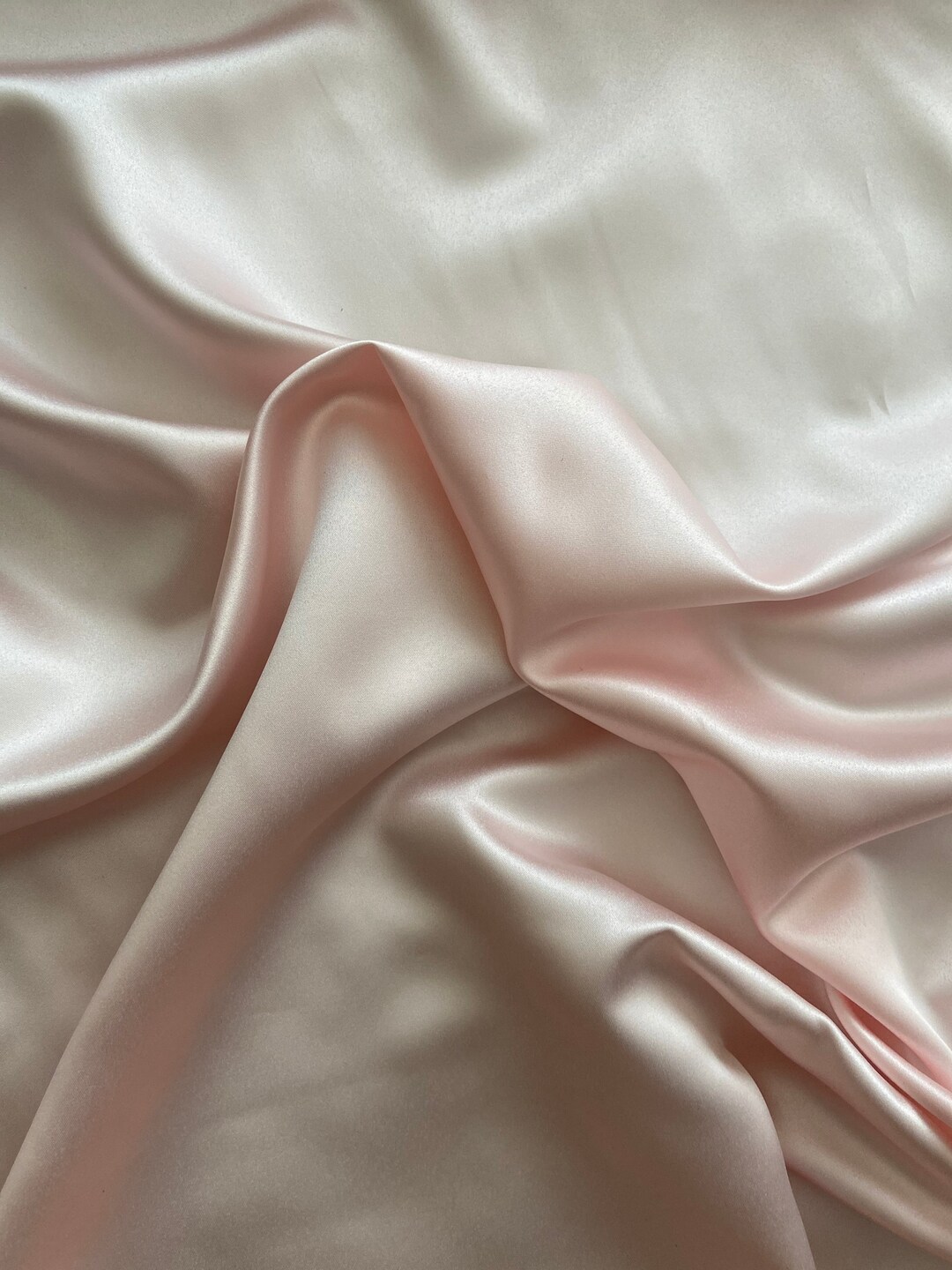Light Pink Satin Fabric- 1 7/8 Yard Piece- 60" Wide - Etsy