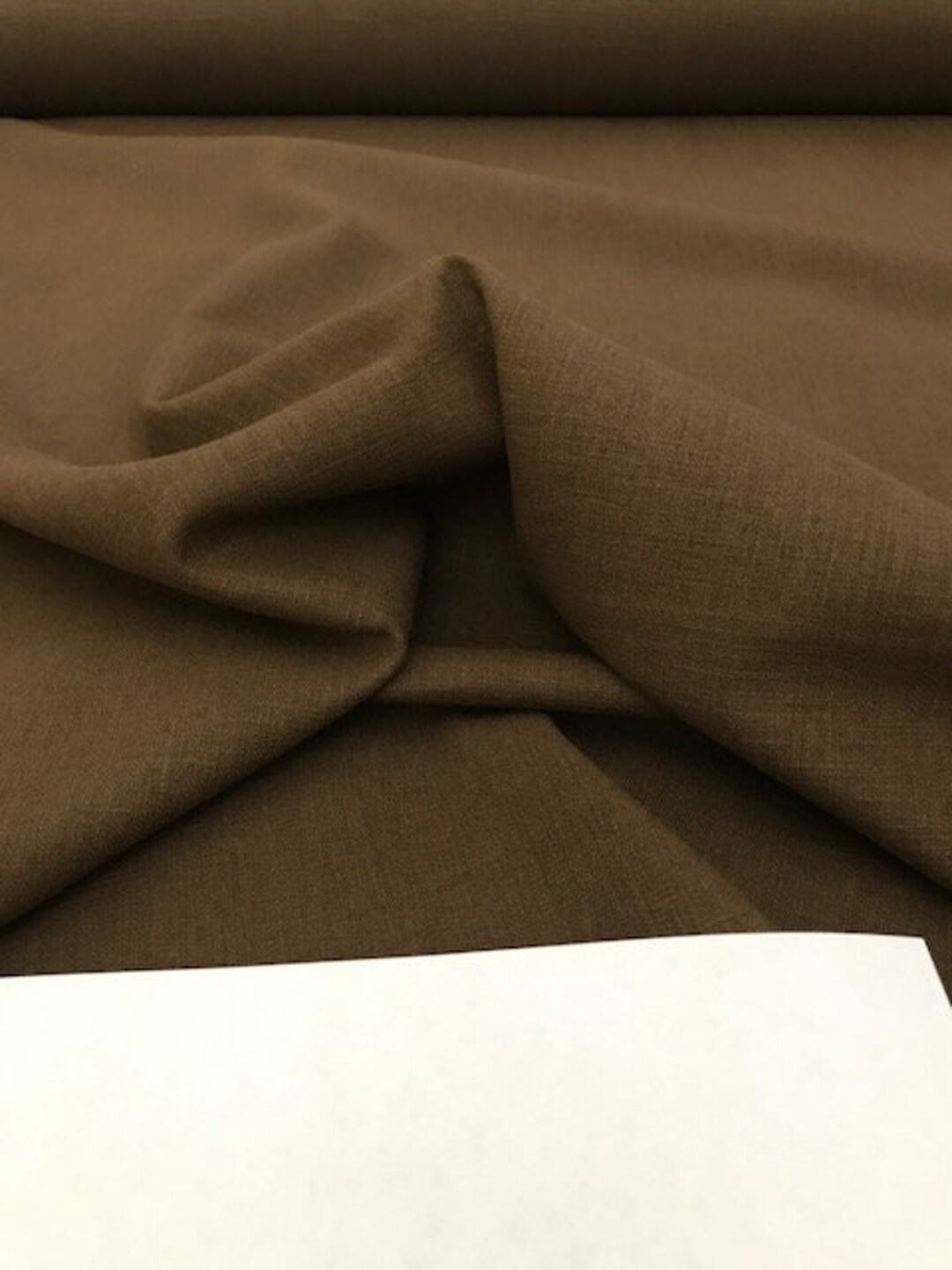 Brown Basic Cotton Linen Fabric BY THE YARD - Etsy