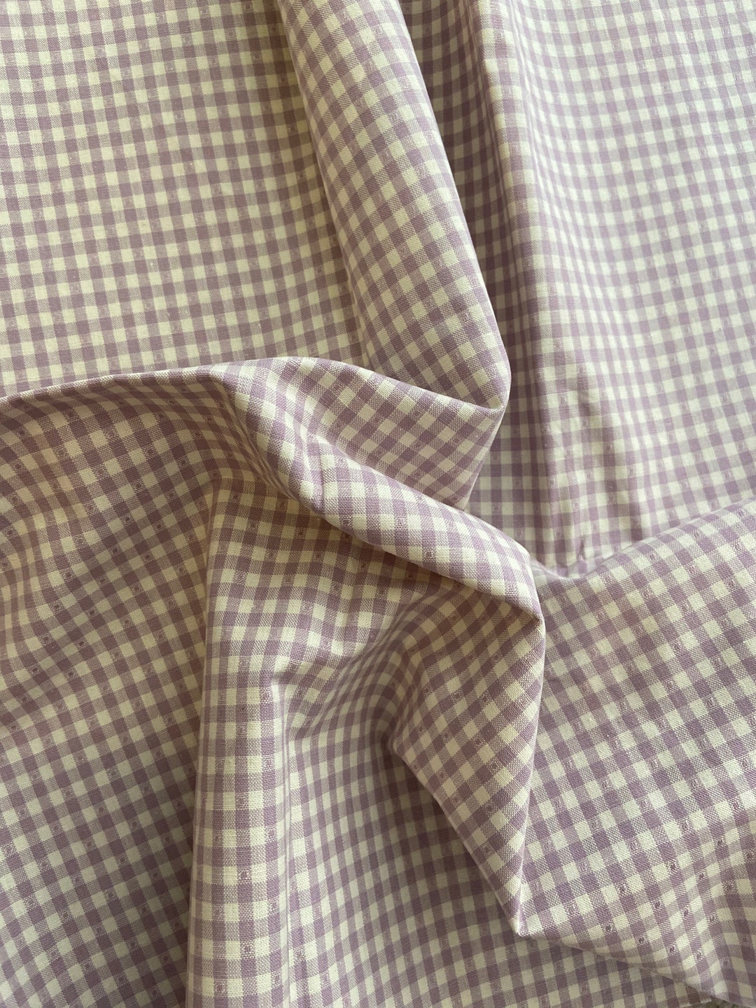 Covington Linley Gingham- Color Lavender Cotton Fabric - Etsy