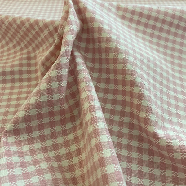 Pink Gingham Fabric - Etsy