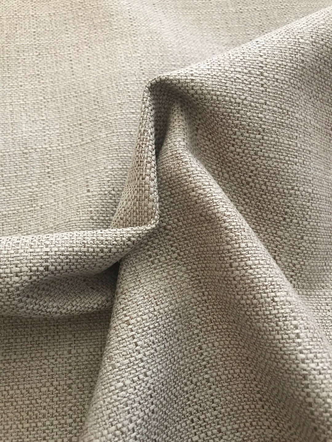 Modern Textured Woven Natural Fabric - Etsy