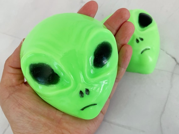 Alien Head Soap Neon Colors - Etsy