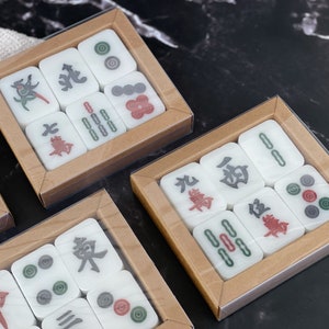 Mahjong Tile Soap Set: Customizable Vegan Guest Soaps - Etsy
