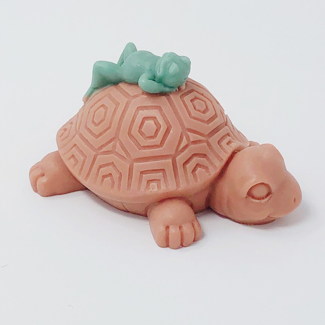 Frog on Turtle Bar Soap, Turtle Soap, Frog Soap, Animal Soap, Cute Soap ...