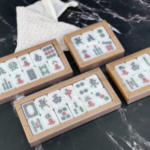 Mahjong Tile Soap Set: Customizable Vegan Guest Soaps - Etsy