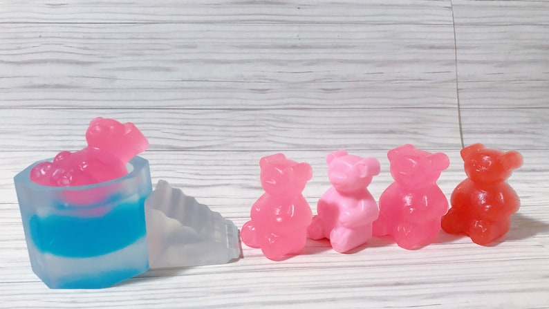 Gummy Bear Chilling In the Bath Soap Creative Soap Cute | Etsy