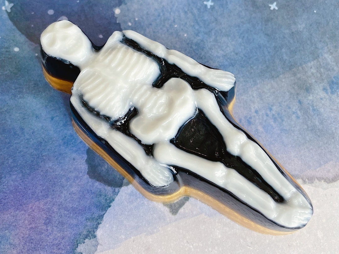 Skeleton Charcoal Soap Halloween Soap Creep Soap Scary - Etsy