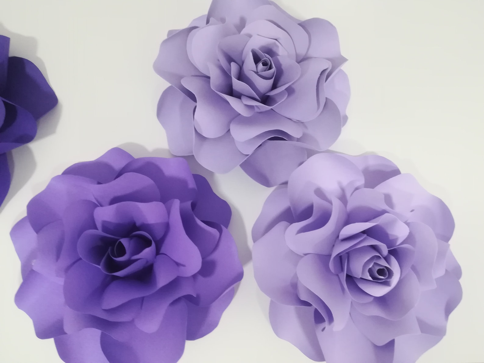 10pc Purple Paper Flower Backdroppaper Flowers Wall Decor - Etsy