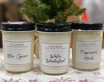 Wood Wick Soy Wax Scented Candle, Hand-poured, Eco Plaster Candle Jar, Artisan Scented Candle - Etsy