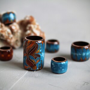 Goldfish Dread Beads Set/7-15mm Hole/glass Dreadlock Beads/braid Beads ...