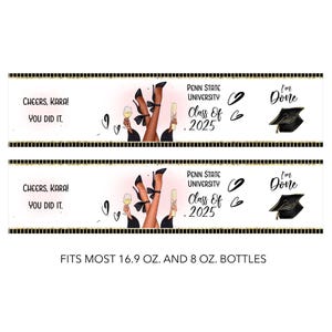 2025 I'm Done! Custom Water Bottle Labels | Light or Dark Skin Tone ...