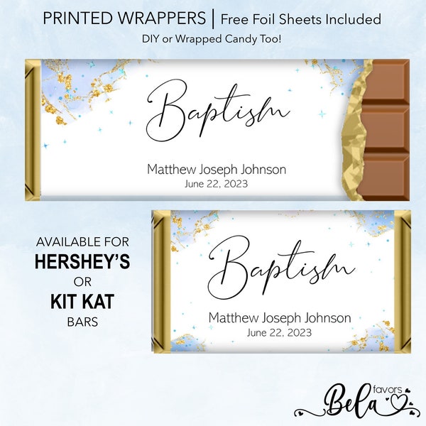 Baptism Printables for Candy - Etsy