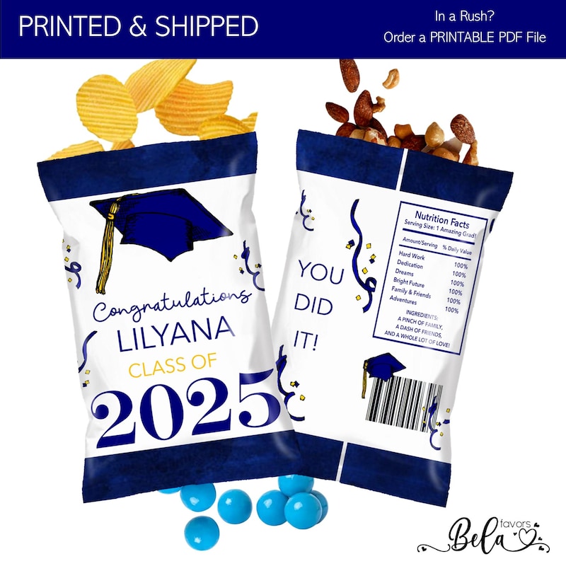 Graduation Chip Bags - Etsy