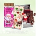 Printed Build-a-santa Chocolate Bars: Christmas Party Favors, Stocking ...