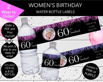 Water Bottle Labels Personalized Water Bottle Label Birthday - Etsy